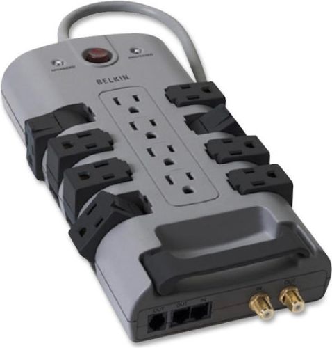 Belkin 12 Outlet Home/Office Surge Protector 4320J 8FT - ONLINE ONLY ...