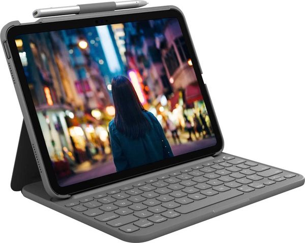 Logitech Slim Folio Carrying Case for 10.9 Apple, Logitech iPad ...