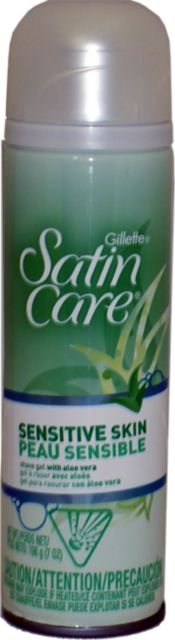 Gillette for Women Satin Care Sensitive Skin With Aloe 7oz | Satin Care ...